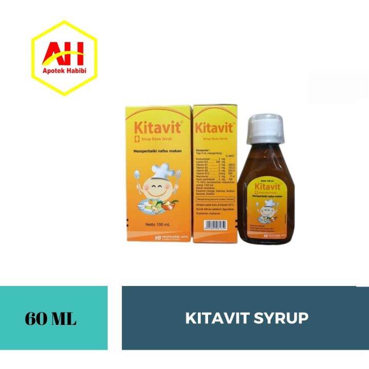 KITAVIT KITAPIT KITAFIT KITA VIT PIT FIT SIRUP 100ML 100 ML OBAT ...