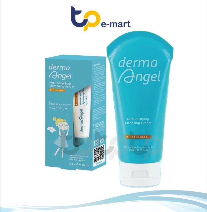 Derma Angel Post-Acne Spot Lightening Serum 10g/ Derma Angel Mild ...