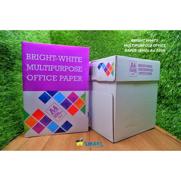 KERTAS HVS BRIGHT WHITE MULTI PURPOSE OFFICE PAPER (BMO)A4 75 GRAM ...