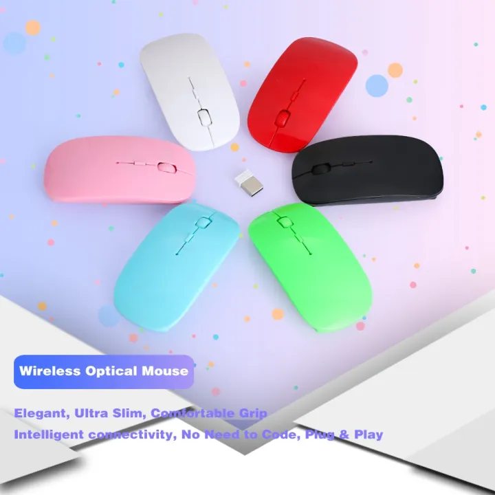 MAGIC Wireless Mouse Slim Mice Optical Ultra-thin With USB Receiver ...