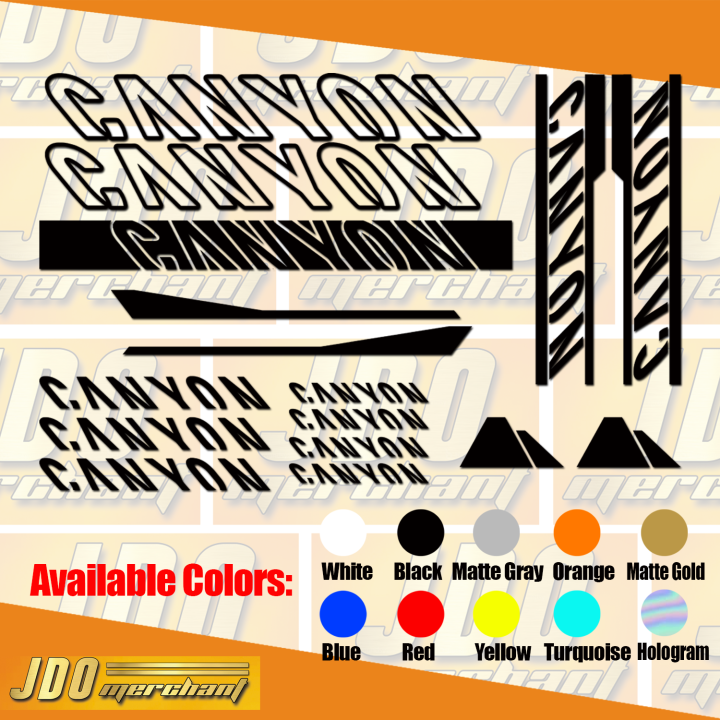 CANYON Bike Sticker Vinyl Decals Set | Lazada PH