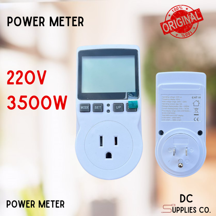Digital Power Meter Monitor 220V 3500w max 16A | Lazada PH