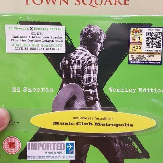 CD ED SHEERAN - X (WEMBLEY EDITION +DVD KONSER) IMPORTED | Lazada Indonesia