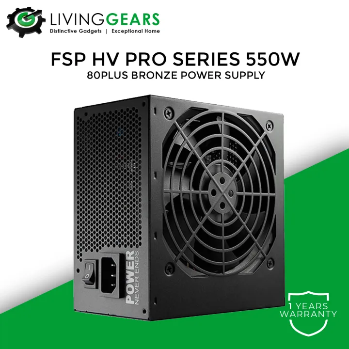 FSP HV Pro Series 550W 80Plus Bronze Power Supply | Lazada
