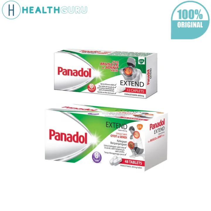 HealthGuru Panadol Extend for Muscle and Joint Pain Relief Panadols ...