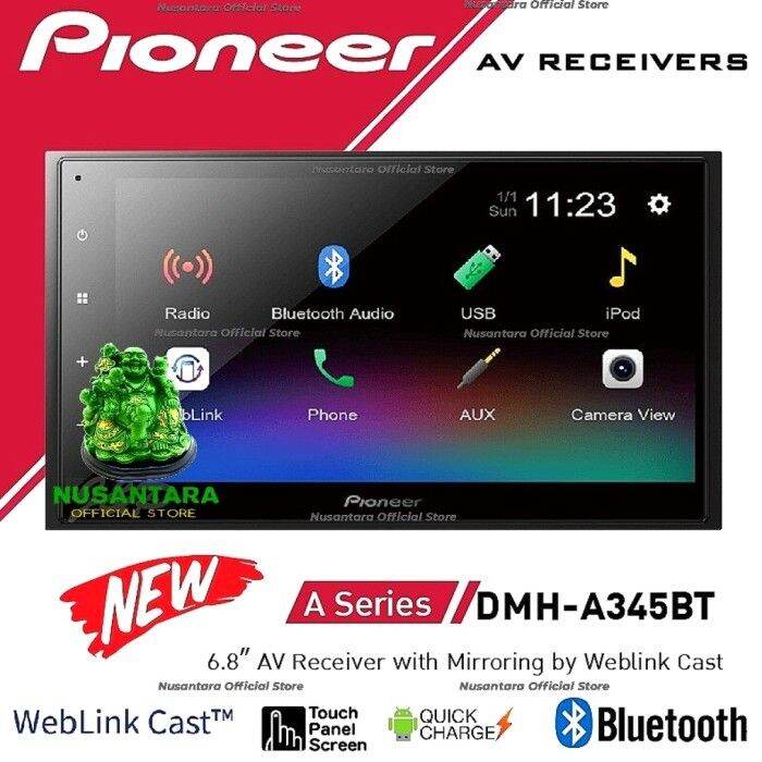 PIONEER DMH-A345BT HEAD UNIT DOUBLE DIN USB DMH A345BT | Lazada Indonesia