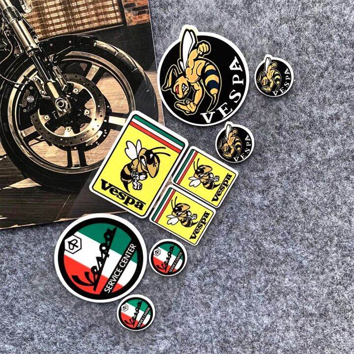 Reflective Motorcycle Sticker VESPA Sheep Piaggio Bike Colorful Logo ...
