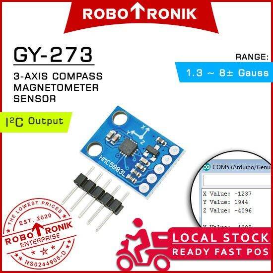 GY-273 (DA5883) 3-Axis Compass Magnetometer Sensor Module 5883 ...