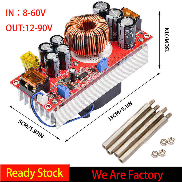 DC-DC Boost Converter 1800W 40A 1200W 20A Step Up Power Supply Module ...