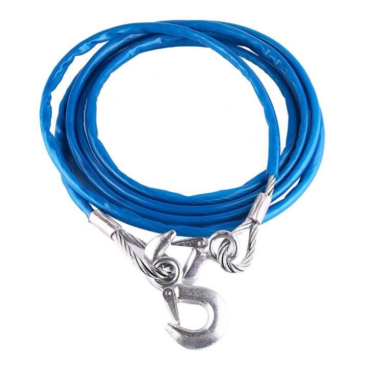 5M 7 Tons Pull Heavy Duty Tow Ropes Wire Cable High Strength ty Hook ...