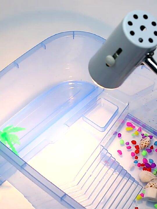 Premium Turtle Tank With Basking Platform 5 Areas Design Smooth Surface ...