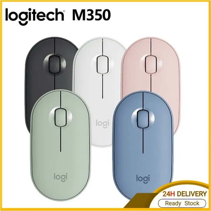 Logitech Pebble M350 Bluetooth Wireless Mouse Optical Silent Slim Mouse ...
