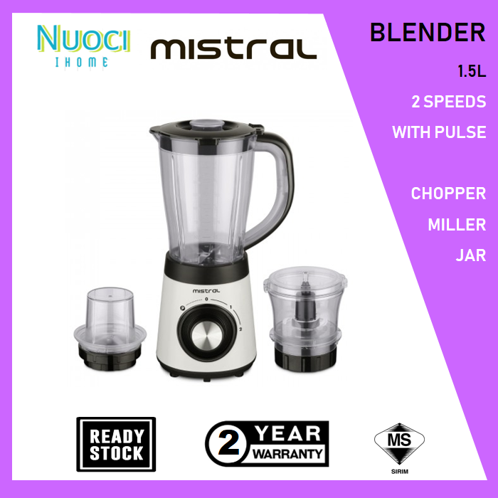 Mistral 1.5L Blender MBL9000MJC Miller Chopper | Lazada