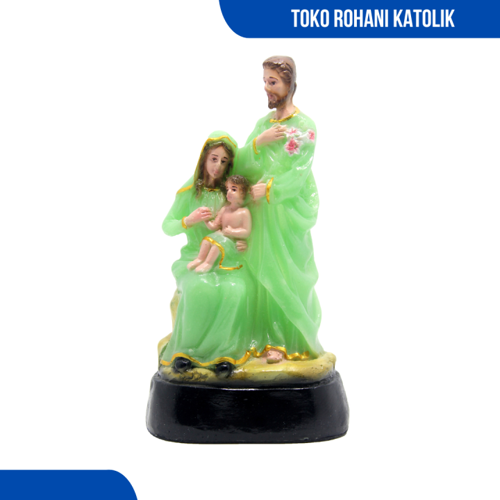 PATUNG KELUARGA KUDUS 15 CM BAHAN FOSFOR (DUDUK) / PATUNG KELUARGA ...