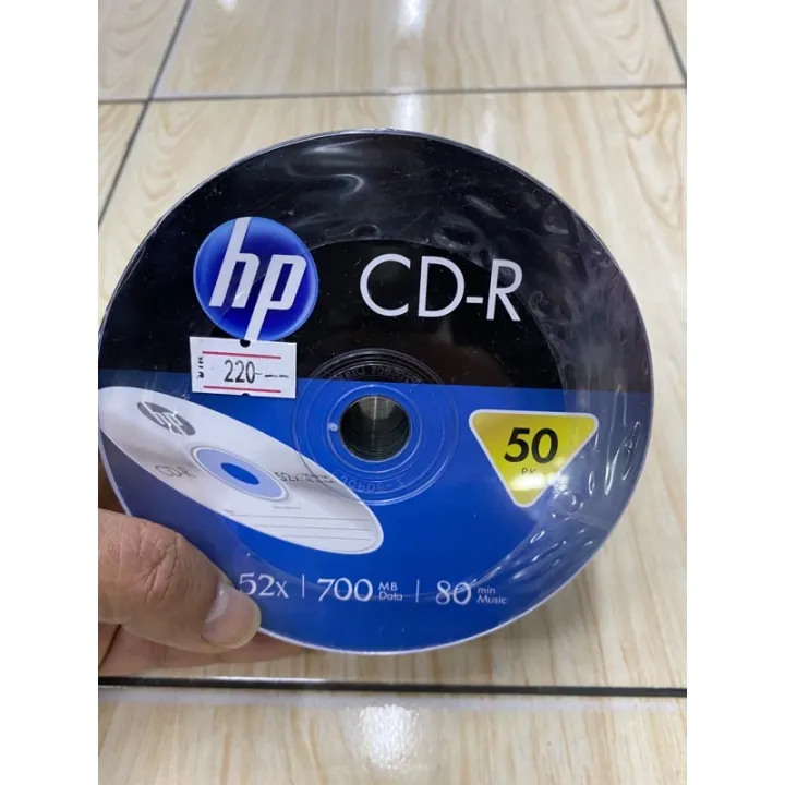 CD-R HP ขนาดความจุ 700MB. แพ็ค 50 แผ่น. | Lazada.co.th