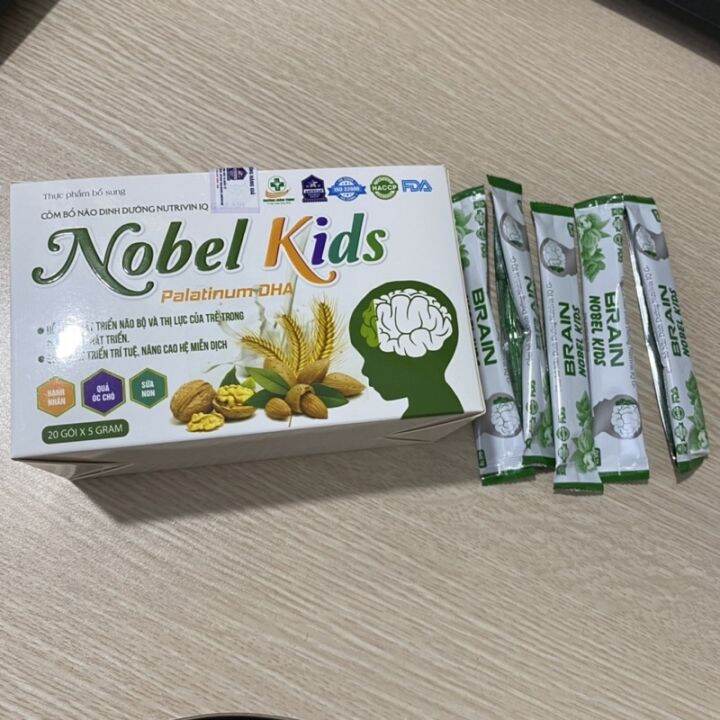 cốm bổ não dinh dưỡng Nutrivin IQ G Brain NOBEL KIDS Palatinum DHA ...