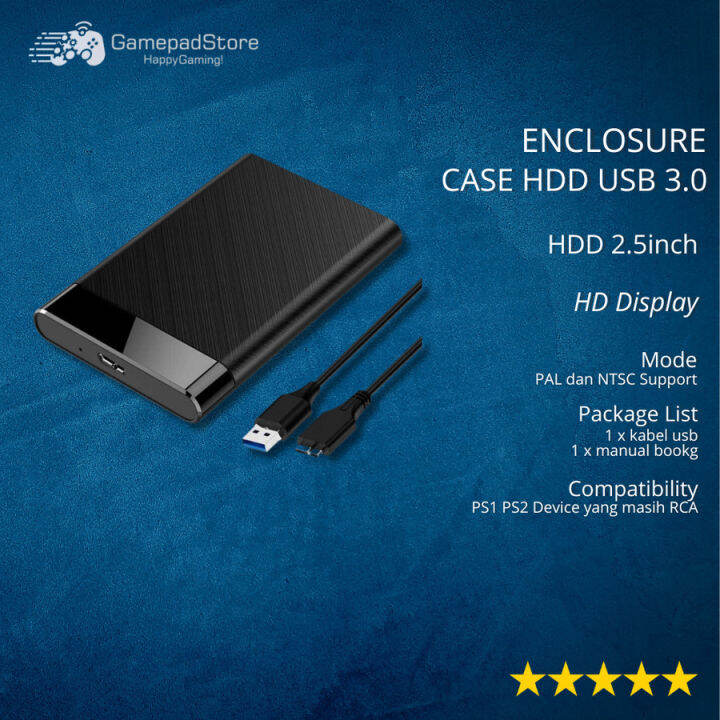 SSD HDD ENCLOSURE 2.5" SATA USB 3.0 EXTERNAL CASE CASING HARDISK | Lazada Indonesia