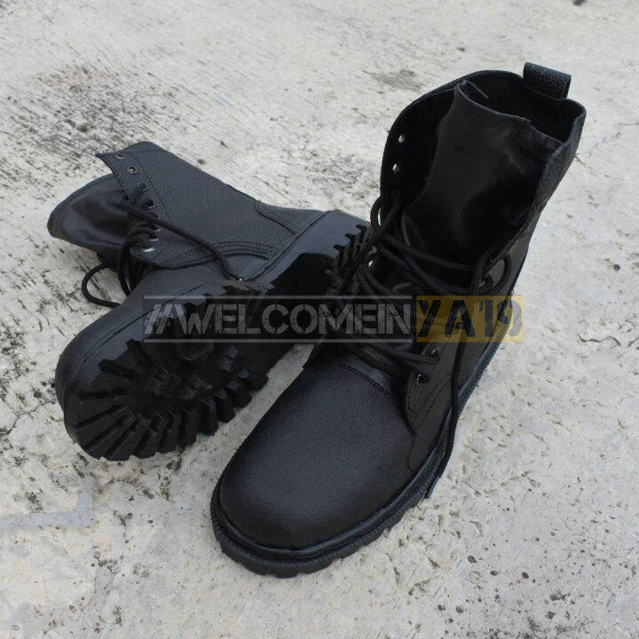 Sepatu Kulit Jeruk TNI AD / Sepatu PDL Linmas | Lazada Indonesia