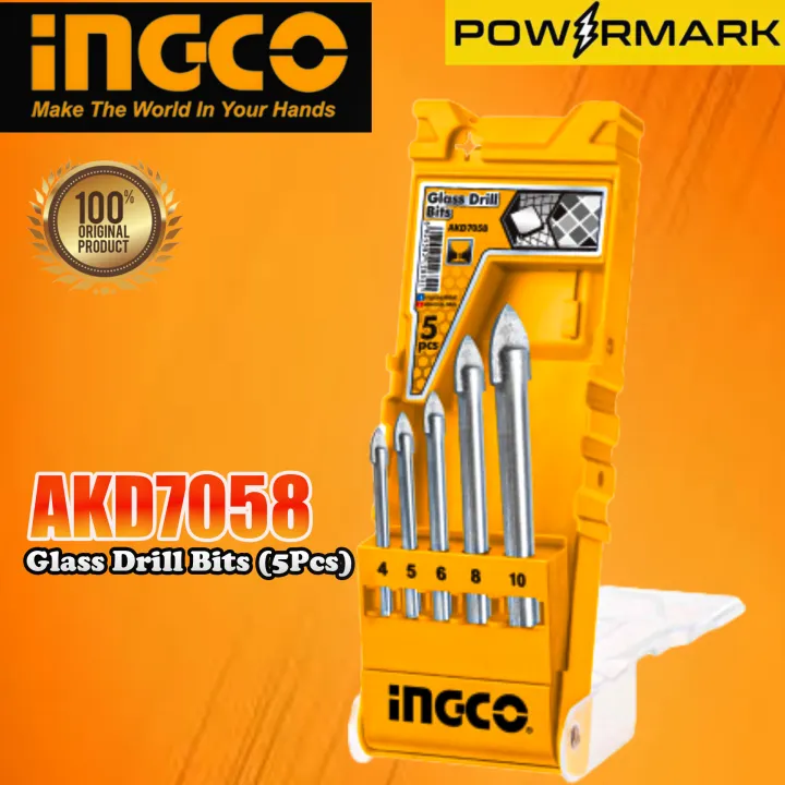INGCO AKD7058 Glass Drill Bits (5Pcs) [POWERMARK | IAC] | Lazada PH