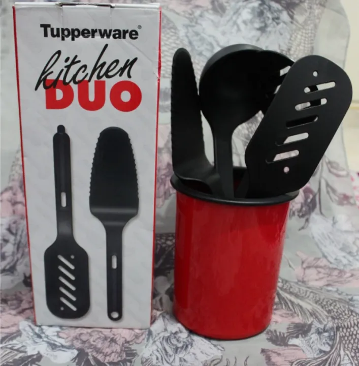 KITCHEN DUO UTENSIL MASAK SUTIL DAN SENDOK SAYUR SET ORI BY TUPPERWARE ...