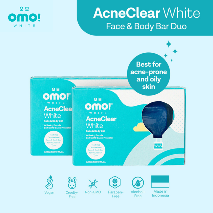 Omo! White Acne Clear White Soap Duo (Bundle of 2) | Lazada PH
