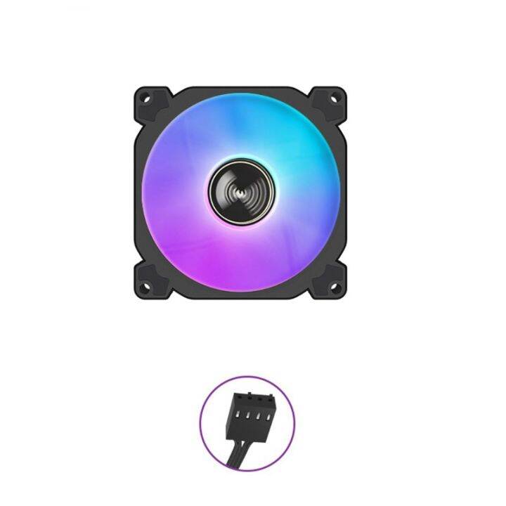 Ultra-quiet Desktop 90mm CPU Radiator Cooler RGB CPU Fan Heatpipes PWM ...