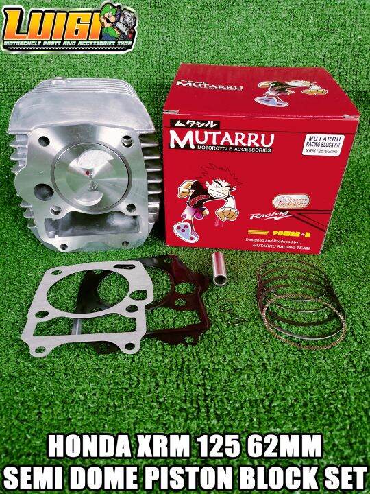 MUTARRU HONDA XRM 125 62MM SEMI DOME TYPE PISTON CYLINDER BLOCK SET ...