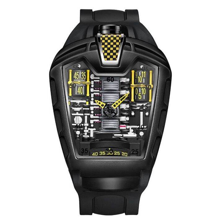 hot style engine Bugatti 16-cylinder concept hollow monster watch ...