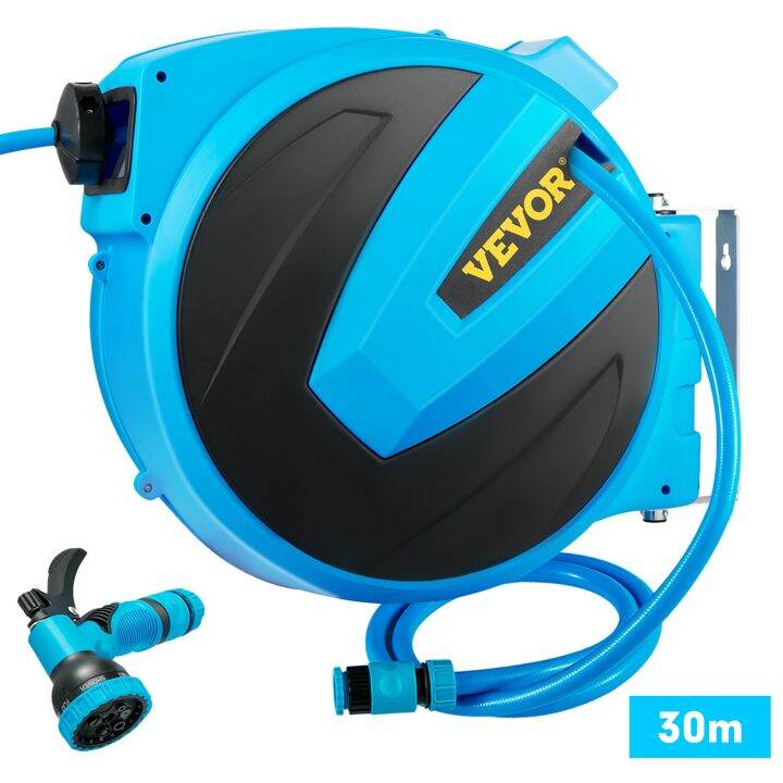 hikt VEVOR 30M Automatic Air Hose Reel Retractable 1/2 inch 100ft Wall ...