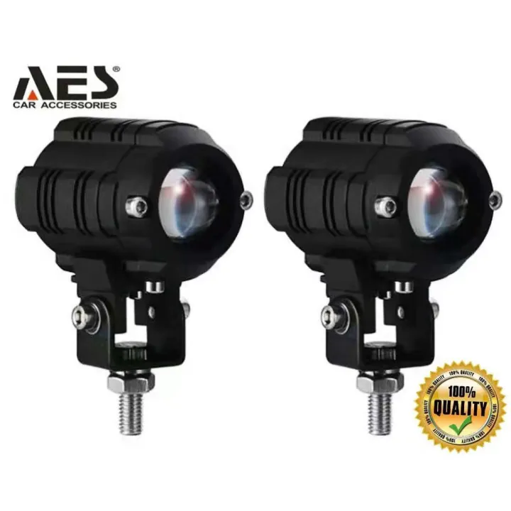 A Night Ripper Mini Driving LED Lights V6 4W Low White HighWhite+Yellow ...