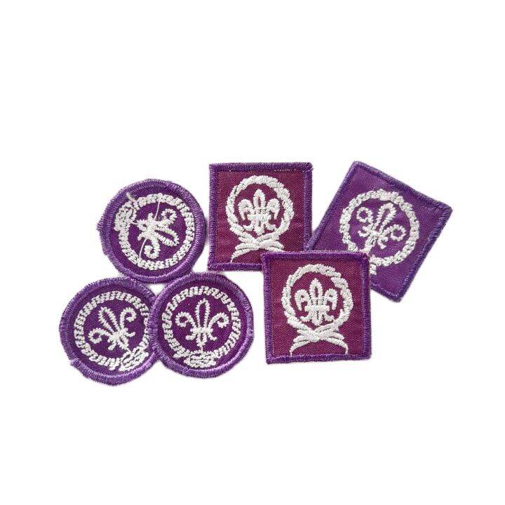Bordir Wosm Pramuka Putra dan Putri Logo Emblem Kotak Bulat Bed Tanda ...