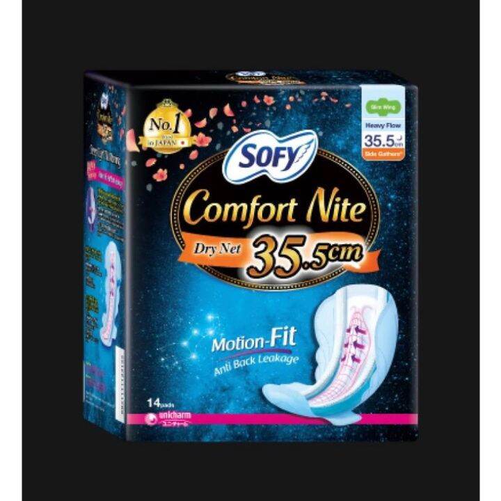 Sofy Body Fit Comfort Night Slim Wing 35.5cm 14's | Lazada