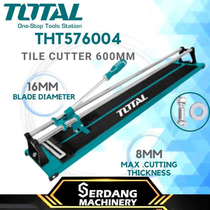 TOTAL 600mm Tile Cutter THT576004 | Heavy Duty Double Rail | Mozaic ...