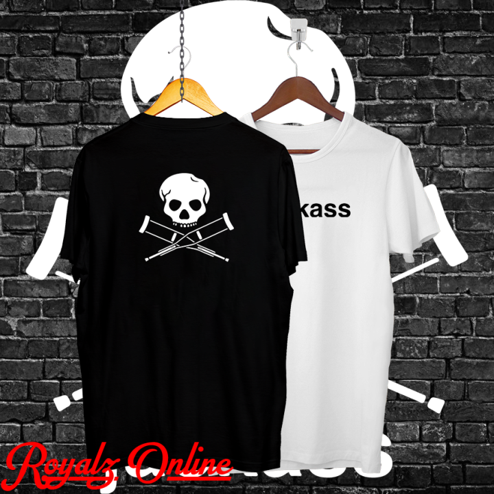 Jackass Logo Iconic Shirt Vinyl Front And Back Print (Unisex For Men ...