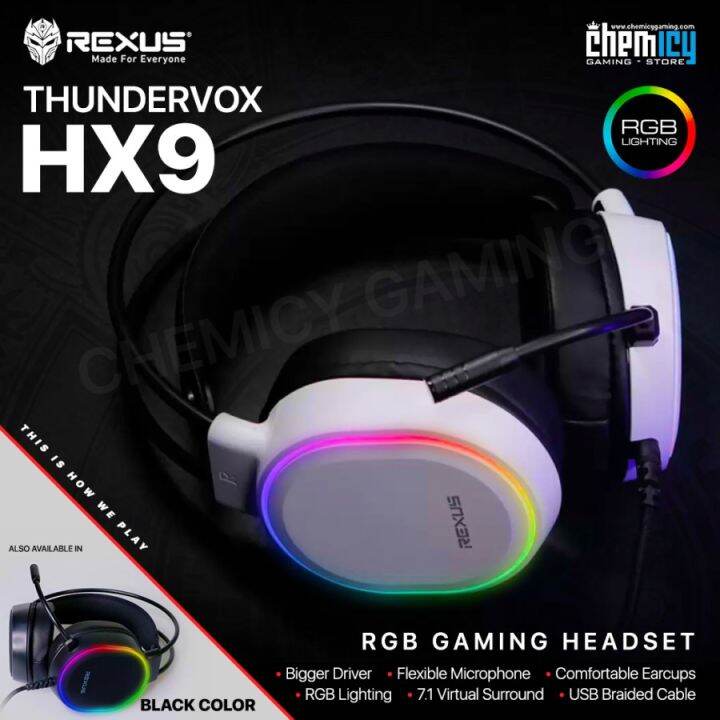 Rexus Thundervox HX9 RGB Gaming Headset | Lazada Indonesia