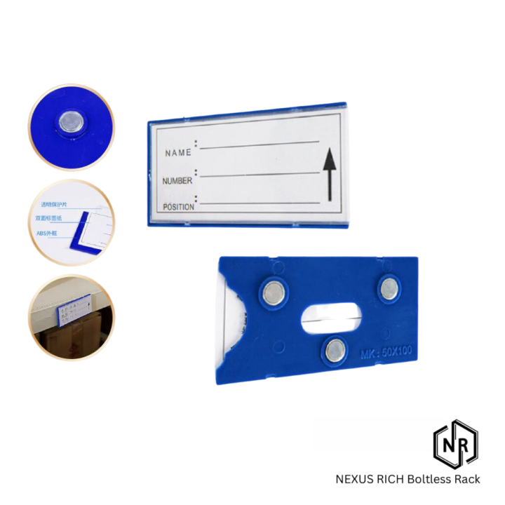 NEXUS Magnetic Rack Label Tag Magnet Label Rak Besi DRB Magnetic Magnet ...
