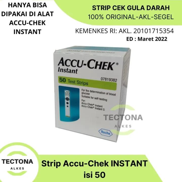 Accu Chek Instant isi 50 Strip Test - Accu Check - STRIP GULA DARAH ...