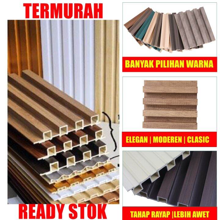 Wpc Wall Panel Dekor Dinding 50CM X 16CM Kisi Kisi Motif 24mm | Lazada Indonesia