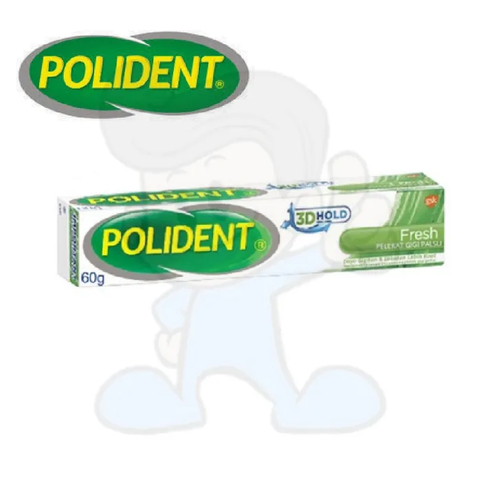 Polident Fresh Mint Denture Adhesive Cream - 60g | Lazada PH
