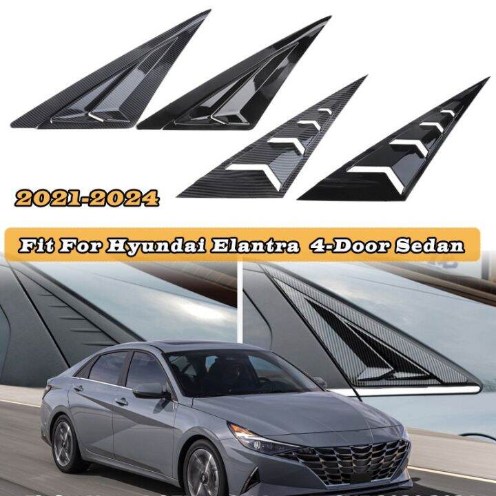 Rear Side Window Louvers Quarter Window Spoiler Fit For Hyundai Elantra ...
