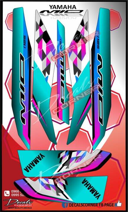 Mio i 125 Color Verse Sticker Design | Lazada PH