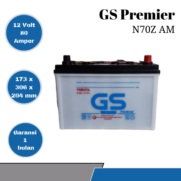 Aki Mobil N70Z Basah GOldshine N70Z Basah untuk Toyota Kijang Diesel ...