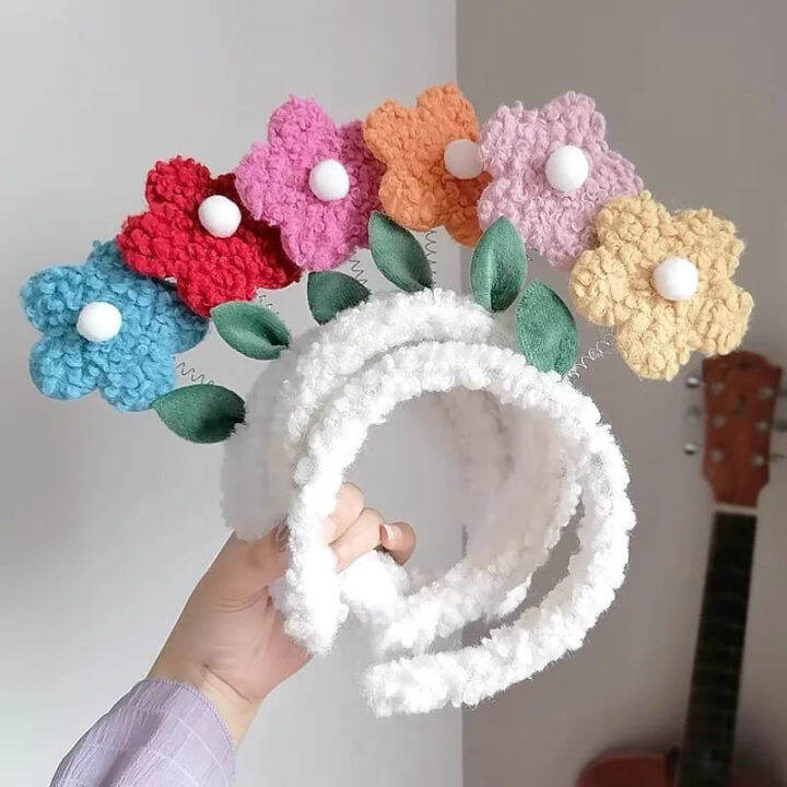 Bando Karakter Bunga Cantik dan Lucu Korean Style Bondu Rambut Cantik ...