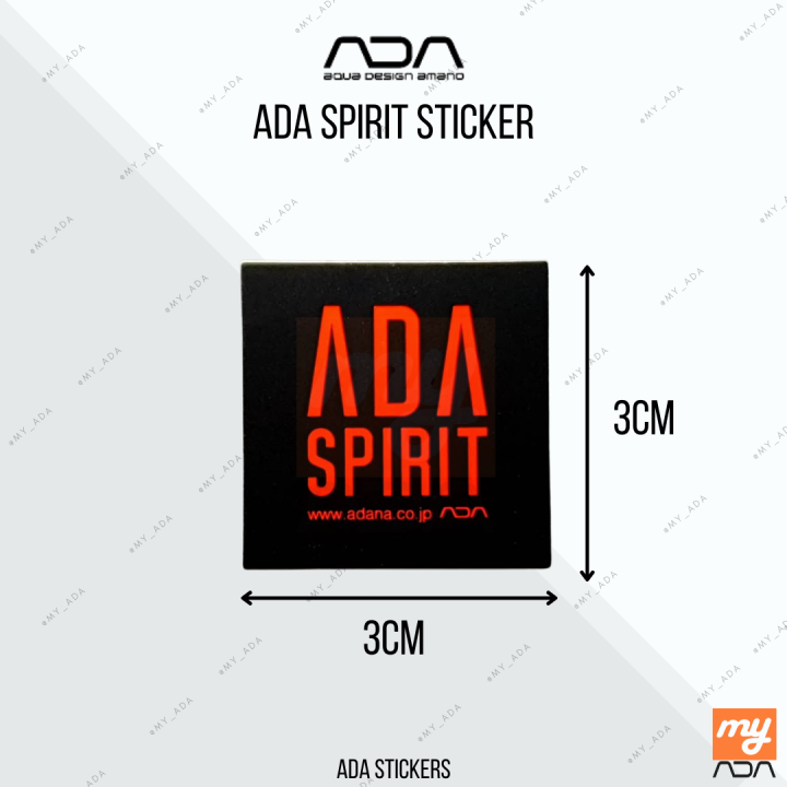 ADA Spirit Sticker Aqua Design Amano Sticker Official ADA Sticker | Lazada