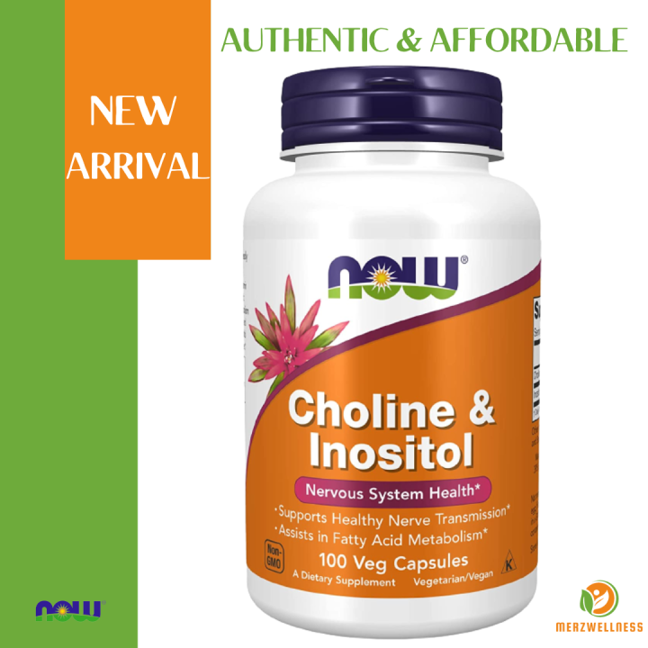 NOW Foods, Choline & Inositol, 100 Veg Capsules | Lazada PH