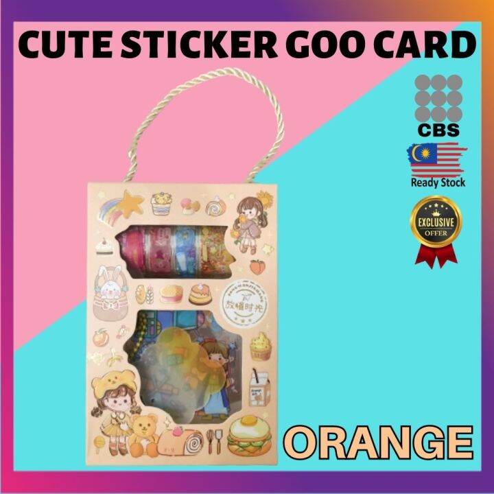 Cbs Goo Card Cute Sticker Set Cartoon Sticker Set Diy Lazada