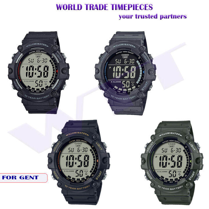 CASIO ORIGINAL AE-1500WH & AE-1500WHX (2 YEARS WARRANTY) DIGITAL MEN WATCH JAM TANGAN LELAKI ...