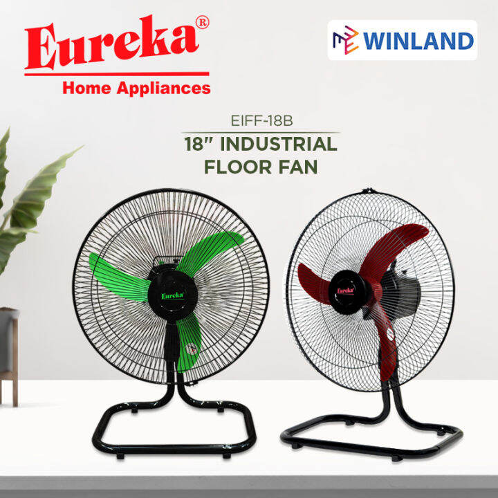 EUREKA by Winland 18" Industrial Floor Fan | Electric Fan 70w EIFF-18B ...