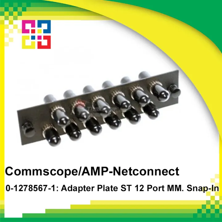 Commscope AMP-Netconnect- Adapter Plate ST 12 Port MM. Snap-In | Lazada ...