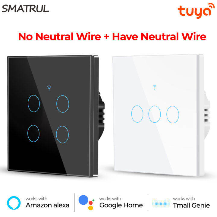 SMATRUL Tuya/Smart life WiFi Switch No neutral wire Smart Wall Light ... SMATRUL Tuya/Smart life WiFi Switch No neutral wire Smart Wall Light ...